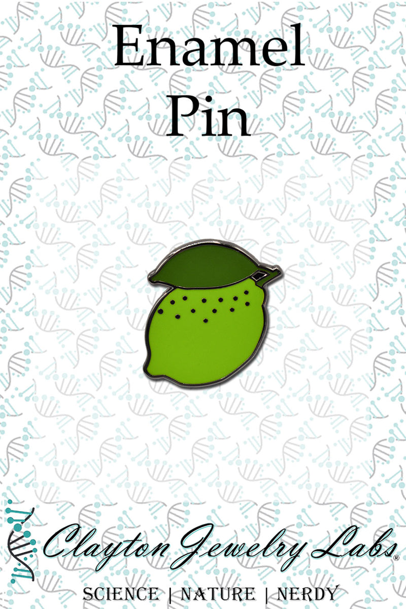 Lime Hard Enamel Pin Clayton Jewelry Labs