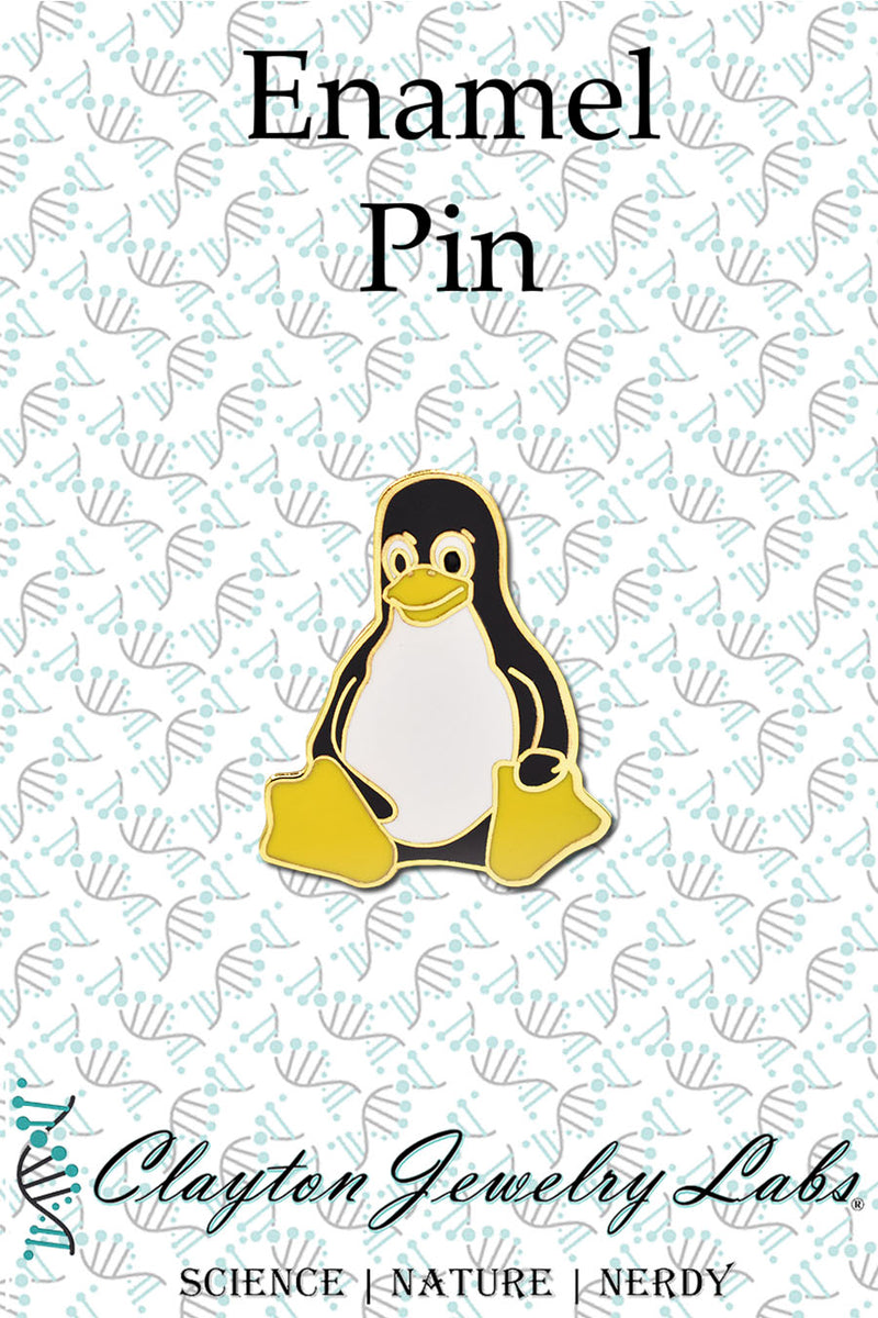Tux the Linux Penguin Hard Enamel Lapel Pin | Clayton Jewelry Labs