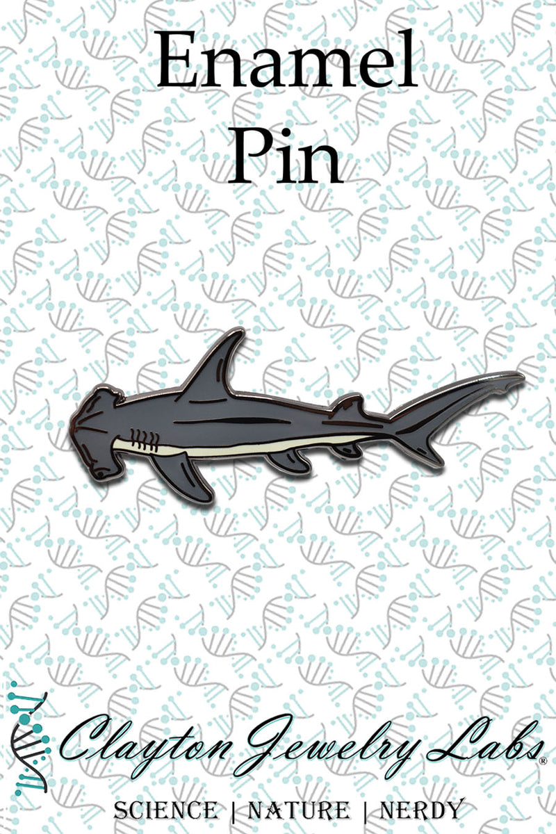 Hammerhead Shark Hard Enamel Pin | Clayton Jewelry Labs