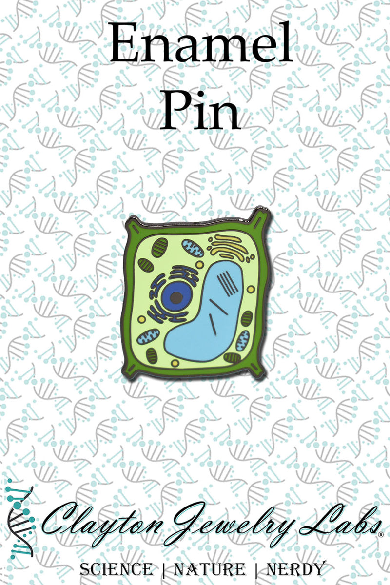 Plant Cell Biology Hard Enamel Pin | Clayton Jewelry Labs