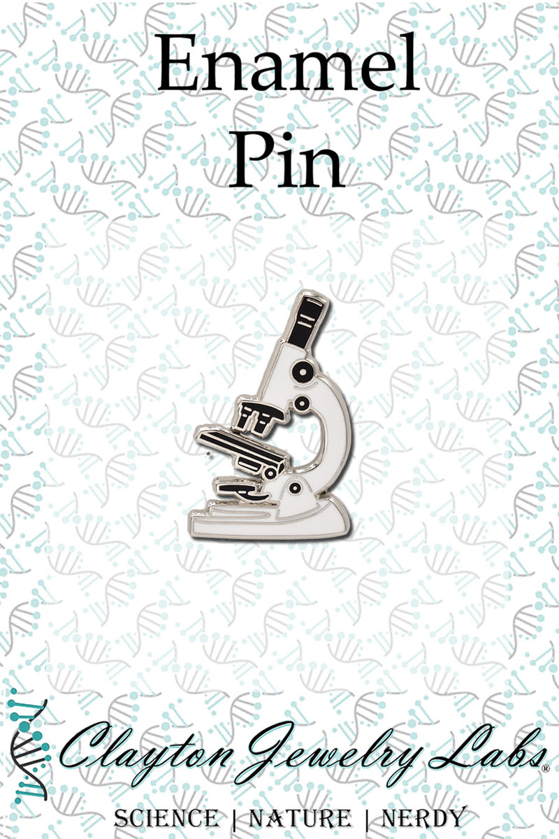 Microscope Science Hard Enamel Pin | Clayton Jewelry Labs